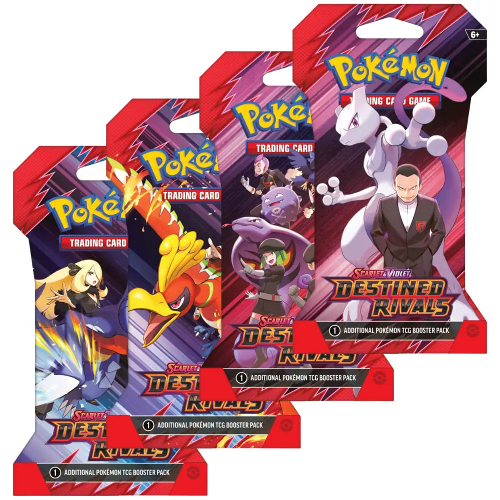 Pokemon Destined RIvals- Sleeved Booster CardsRfun
